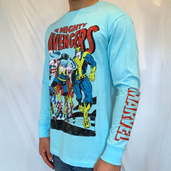 Marvel | Shirts | The Mighty Avengers Long Sleeve Graphic Tshirt | Poshmark